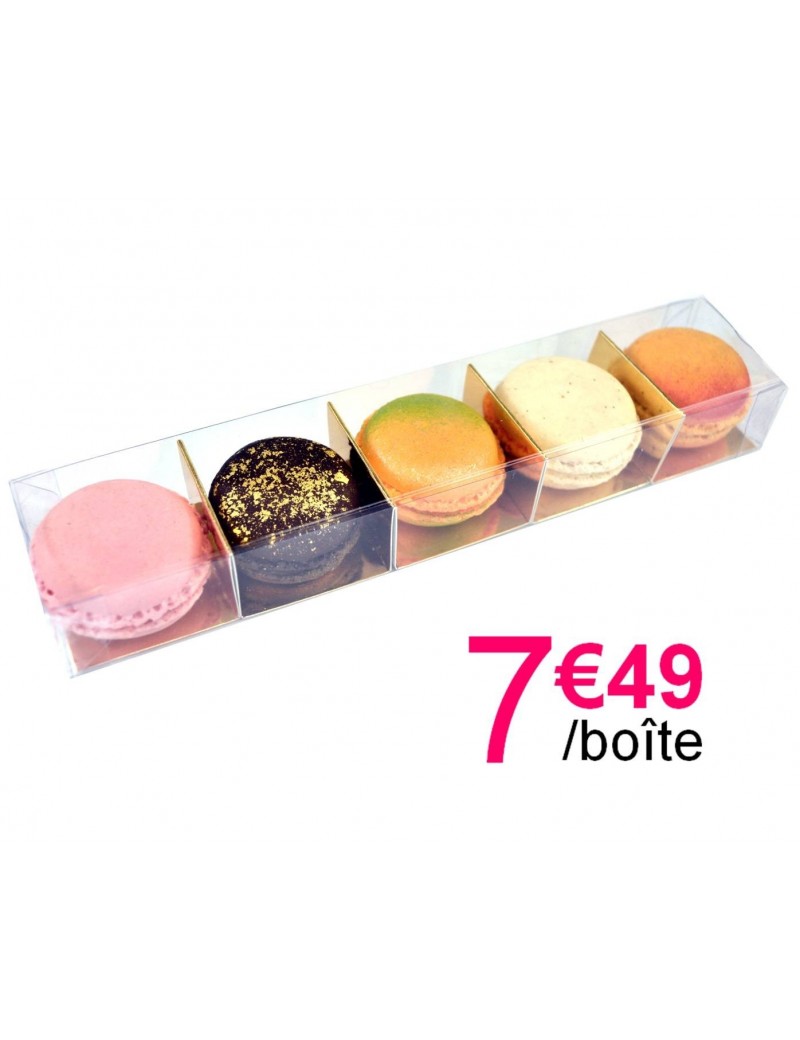 Boîte 5 macarons à personnaliser - Planet Macarons