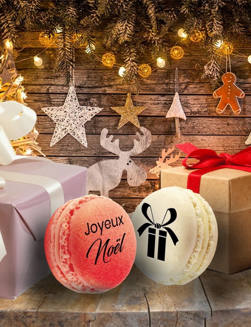 Macaron Noel - Offrir des macarons à Noël