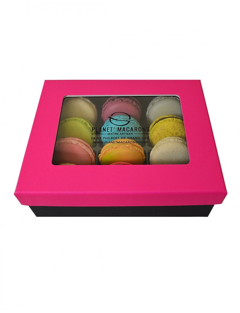 Coffret 12 macarons classiques